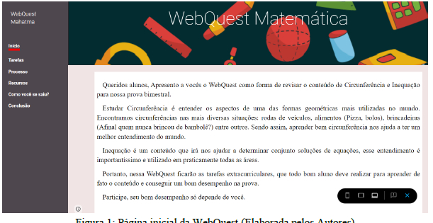 Metodologia WebQuest nas aulas de Matemática em contexto de pandemia da ...